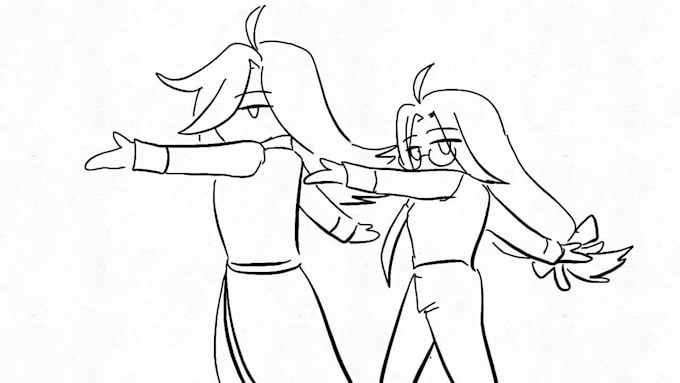 2d line art 2d frame by frame animation 2d hand drawing pencil sketch ...