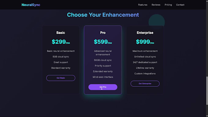 A futuristic animated landing page using html and css by S1dharth_ | Fiverr