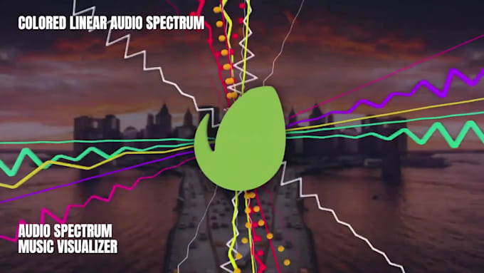 Create audio spectrum or music visualizer with lyrics by Georgeawadallah | Fiverr