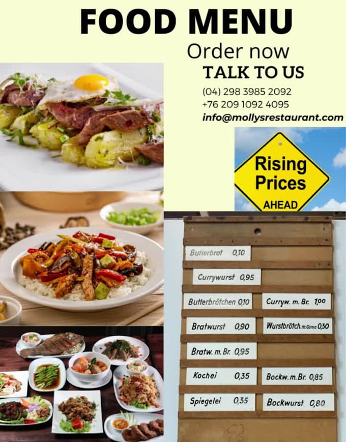 Create amazing food menu for your restaurant by Mishaa76 | Fiverr