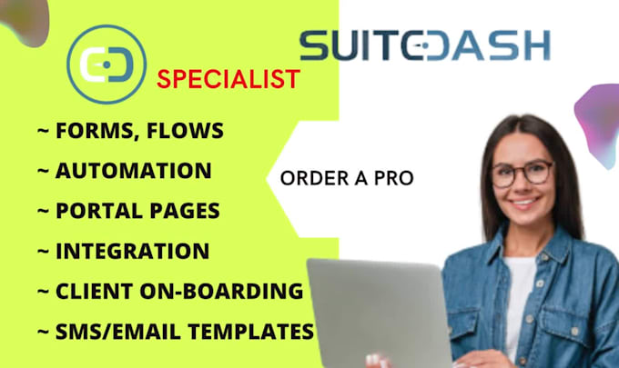 Setup client portal, flows, forms, and client onboarding on suitedash by Kelly_digital5 | Fiverr