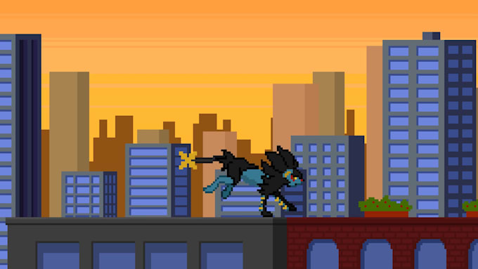 Create 8 or 16 bits pixel art animation by Anriotsunset | Fiverr