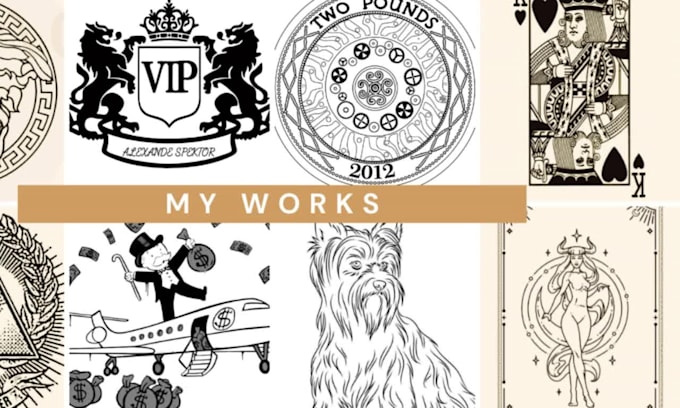 Make vector line art for laser cutting, engraving, metal art by ...