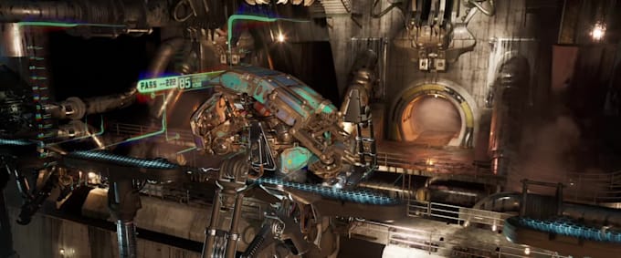 Create realistic game cinematic, trailer, game intro, in 4k by ...