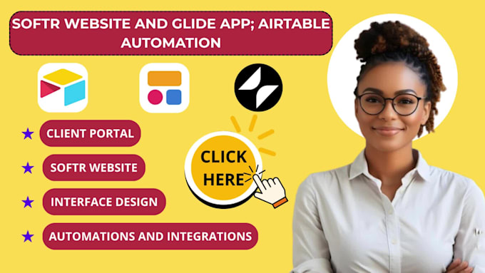 Setup airtable softr airtable database softr website glide app client portal by Oluego1 | Fiverr