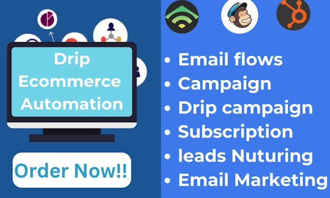 Setup email campaign setup drip ecommerce automation drip campaign by Ojuspro | Fiverr