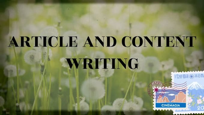 As a professional article writer i can help you create high quality ...