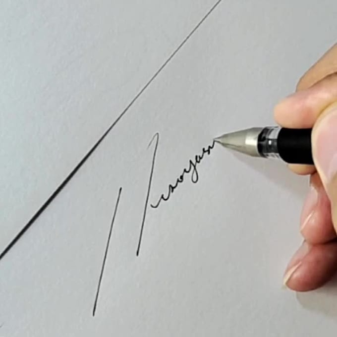 Create a handwriting signature design with a video tutorial by ...