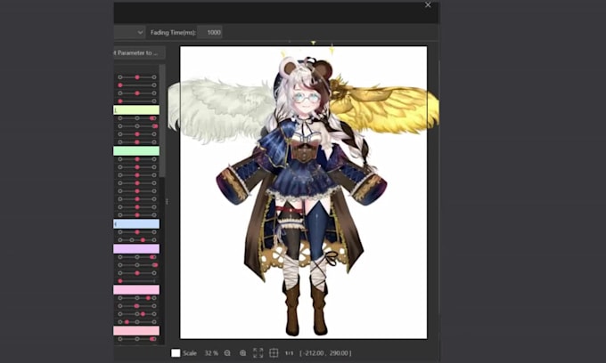 Custom 2d vtuber model rigging or live2d vtuber rig commission for ...