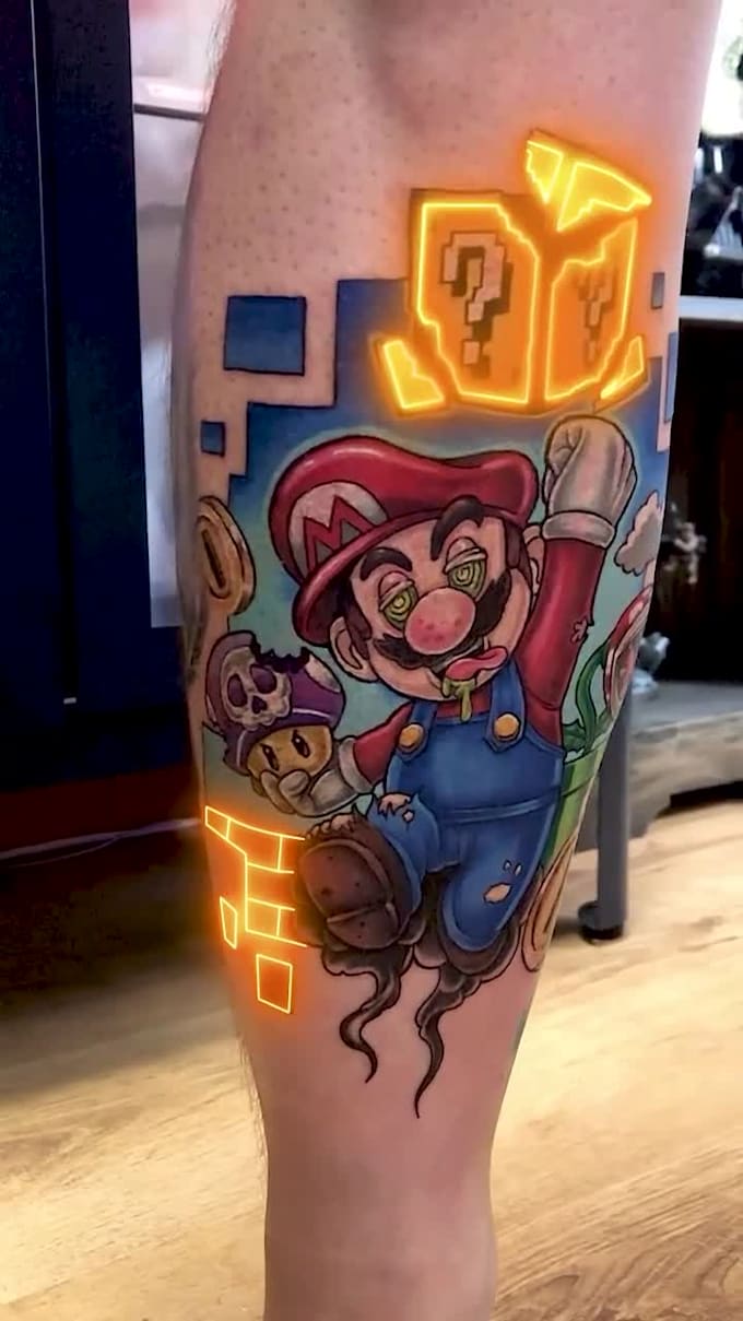 Going to make tattoo animation with neon effect or for your projects by ...