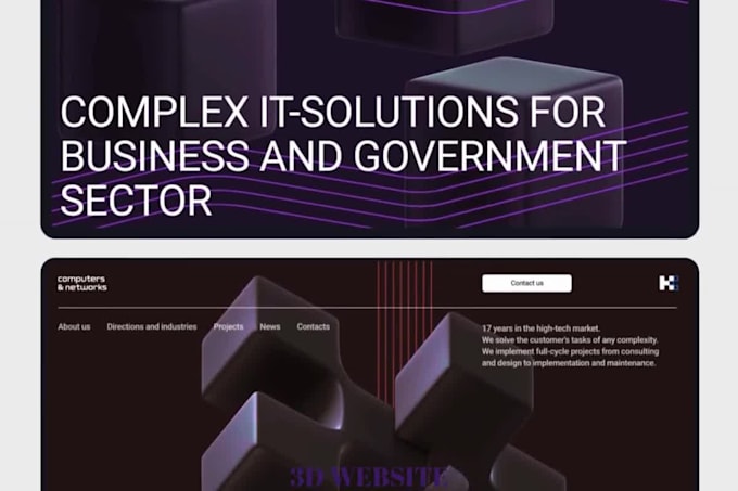 Interactive 3d animated website 3d animated webflow website 3d spline ...