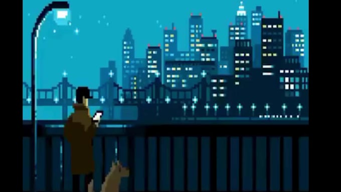 Do detailed pixel art character animation sprite sheet lofi loop gif ...