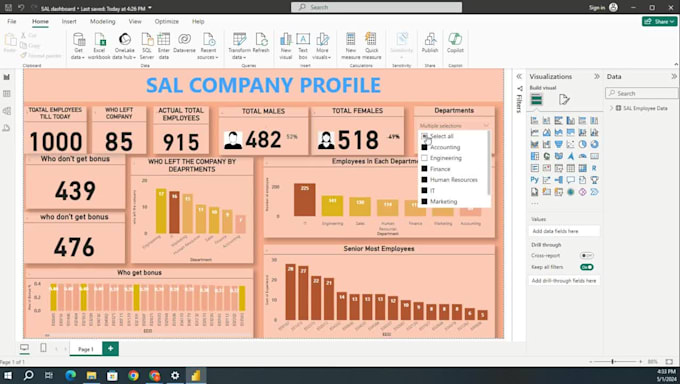 Create data visualization of data in microsoft power bi by Aliraza276 ...