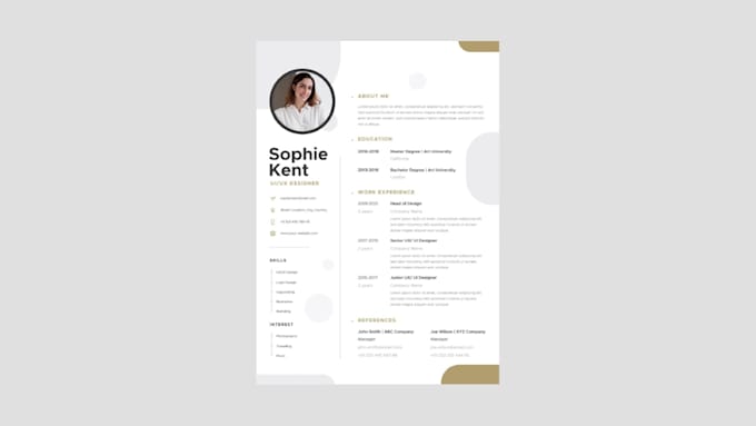 Design a professional job winning cv by Multitaskdesign | Fiverr
