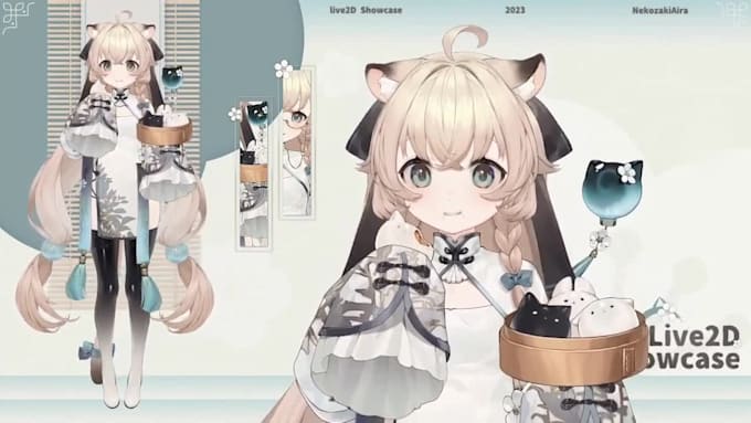 Create vtuber model, vtuber rigging, live 2d, live2d model, 2d vtuber ...