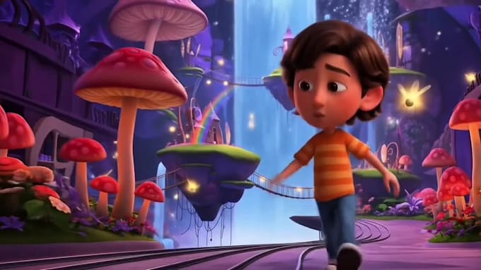 Create animated ai disney pixar, 3d animation in disney style, cartoon ...