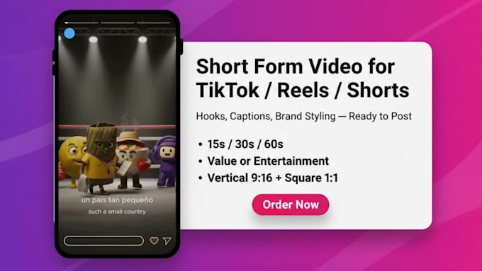 Create a short form video for tiktok reels and shorts by Juanjosejara97 ...