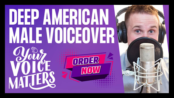 Record a professional deep american male voice over by Muhammadwaqas9 ...