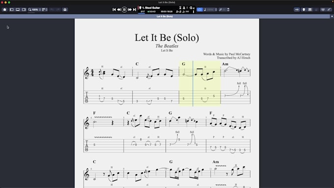 Create high quality guitar tabs for your song with guitar pro 8 by ...
