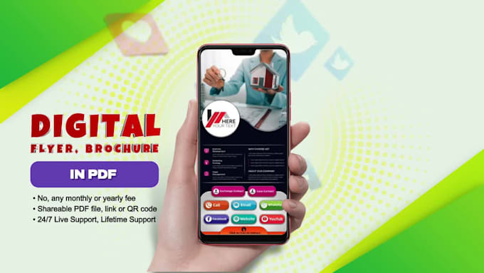 Create clickable digital flyers, brochures and any card in pdf format ...