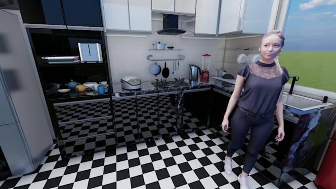 Design your desire kitchen cabinets by Loopexx | Fiverr