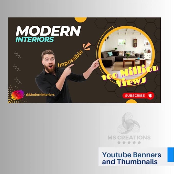 Make eye catching youtube thumbnails by Saadmuneer | Fiverr