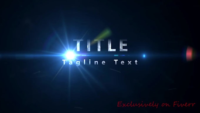 Create awesome focus text video or logo intro by Hypertushar | Fiverr