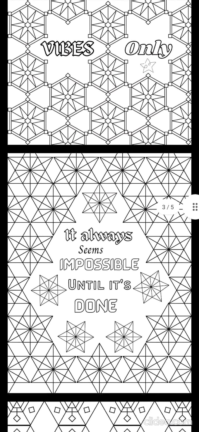 Design inspirational quotes,mandala coloring page,motivational book ...