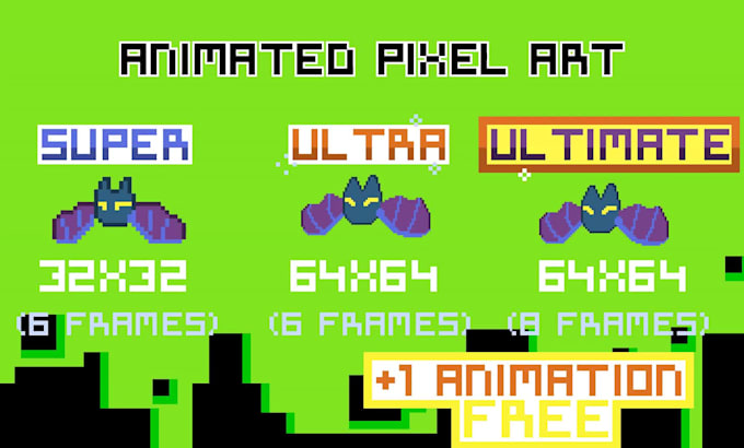 Do animated sprites, sprite sheet for 2d games by Kunidox | Fiverr