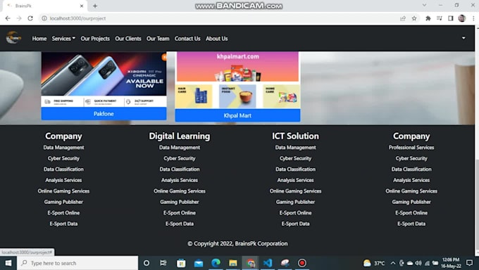 Be front end web developer in react js by Muhammad_akmal9 | Fiverr