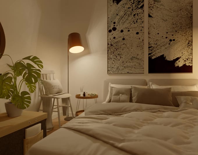 Create realistic interior design render by Myrima | Fiverr