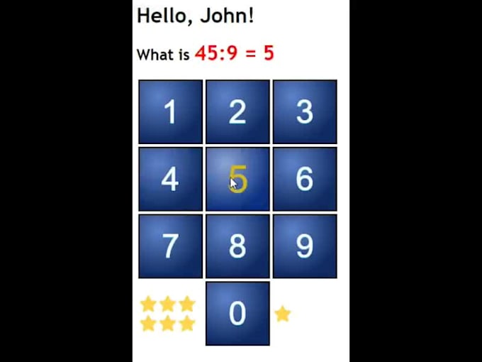 Develop a multiplication table training game by Itprog911 | Fiverr