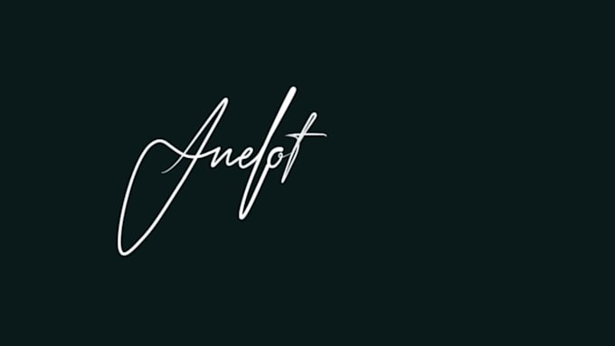 Animate your signature logo and handwriting signature by Zakariaseffadi ...