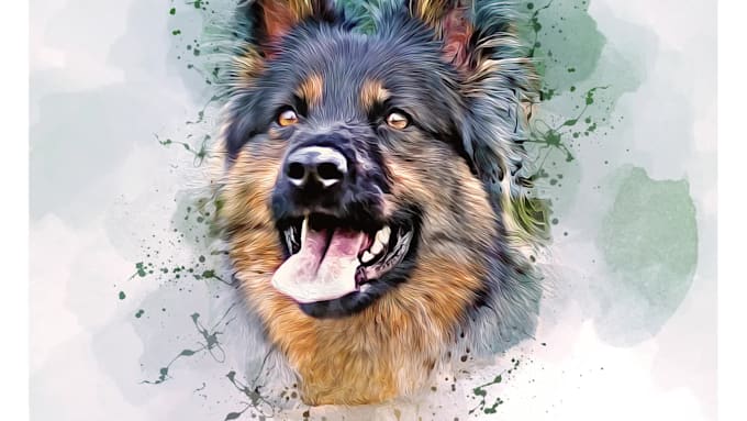 Create realistic portrait illustration of your pets by Dreamdesign2050 ...