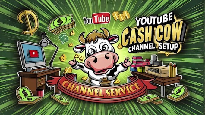 Create faceless cash cow youtube automation, setup channel, videos, shorts by Syra_youtube | Fiverr