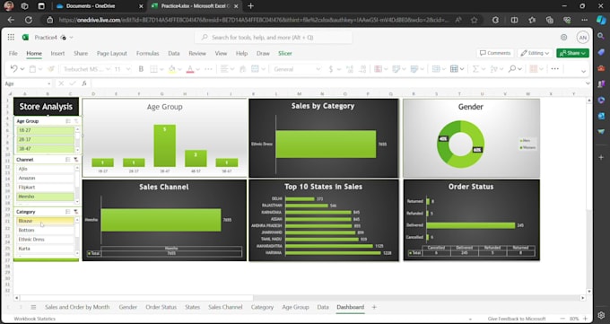 Create reports and visuals for you in excel by Andipnaiding | Fiverr