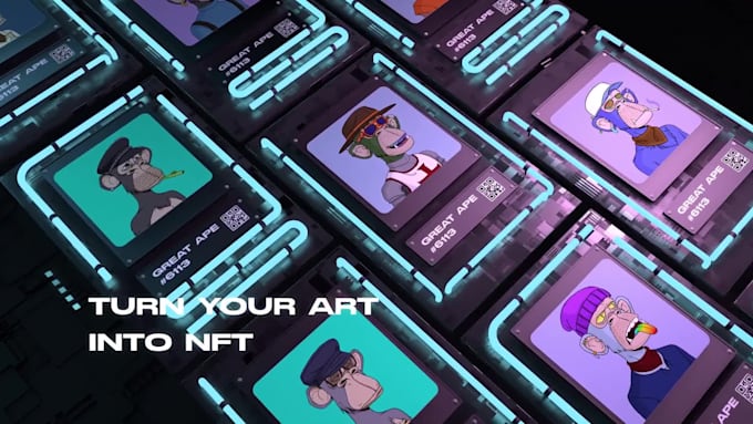 Create nft intro, nft promo, nft custom 3d video by Ahmedazeuini | Fiverr