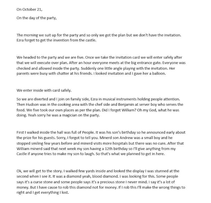 Ghostwrite unique short stories with extraordinary plots by Rahimjilll ...