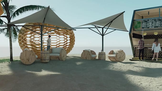 Design 3d spaces for events in sketchup by Olalekanogunkoy | Fiverr