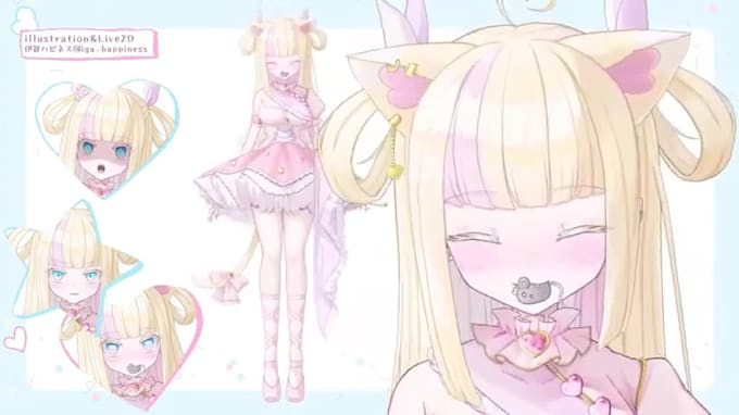 Rig pro live2d vtuber rigging, 2d vtuber rigging, vtuber model, live2d ...