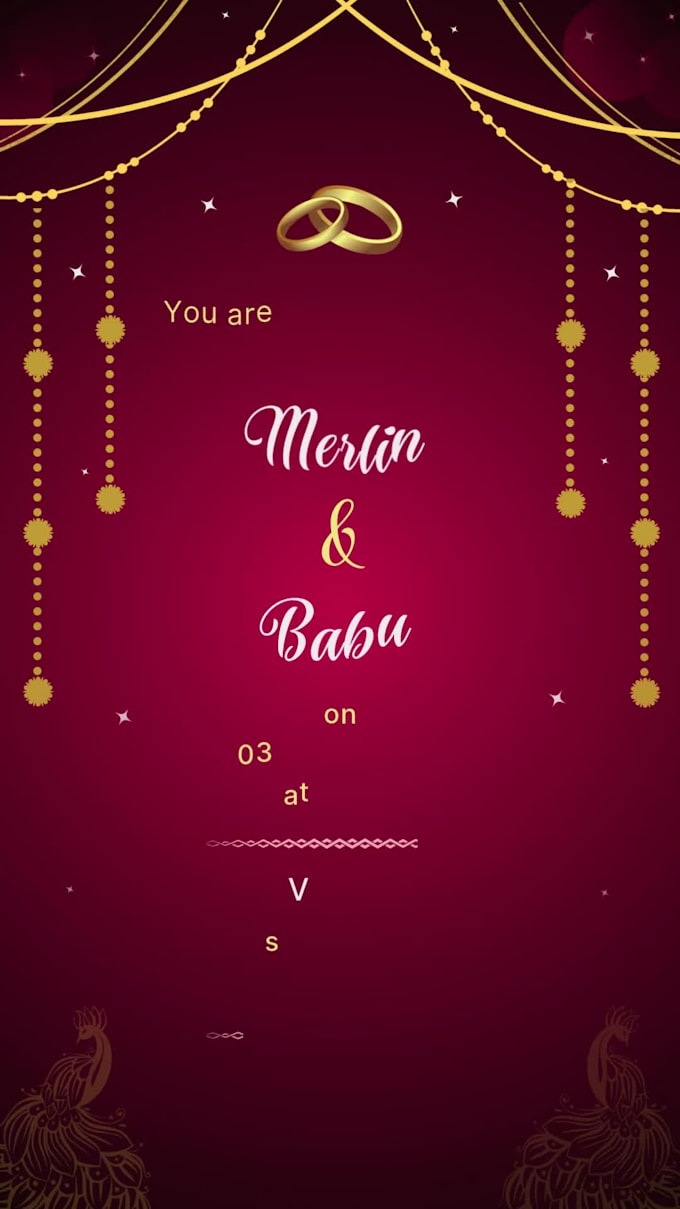 Tailor the video invitation to your needs by Merlinrj | Fiverr