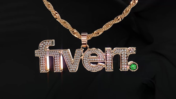 Make a 3d iced out logo on chain animation by Agornyy | Fiverr