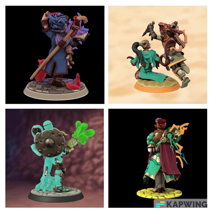 Design your ttrpg character on hero forge by Deputynomnoms | Fiverr