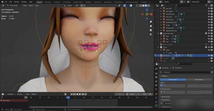 Model Animated Rigging 3d Character In Blender Maya 3d Max Cinema4d Rig3d By Bobrisk Fiverr 