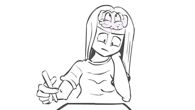 Do funny 2d animation line art animation pencil sketch pencil drawing ...