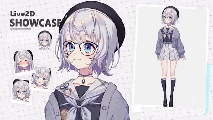 Design and rigging vituber live2d model, vtuber model, anime model for ...