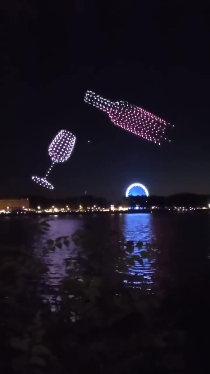 Make 8k aerial drone show vfx animation drone show animation 3d drone ...