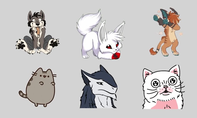 Create furry animated stickers, gif animation, furry telegram, discord ...