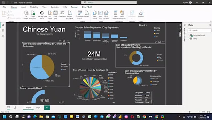 Create power bi dashboard and data visualizations by Sanojana | Fiverr