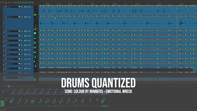 Edit and quantize multitrack drums by Aalgernon | Fiverr